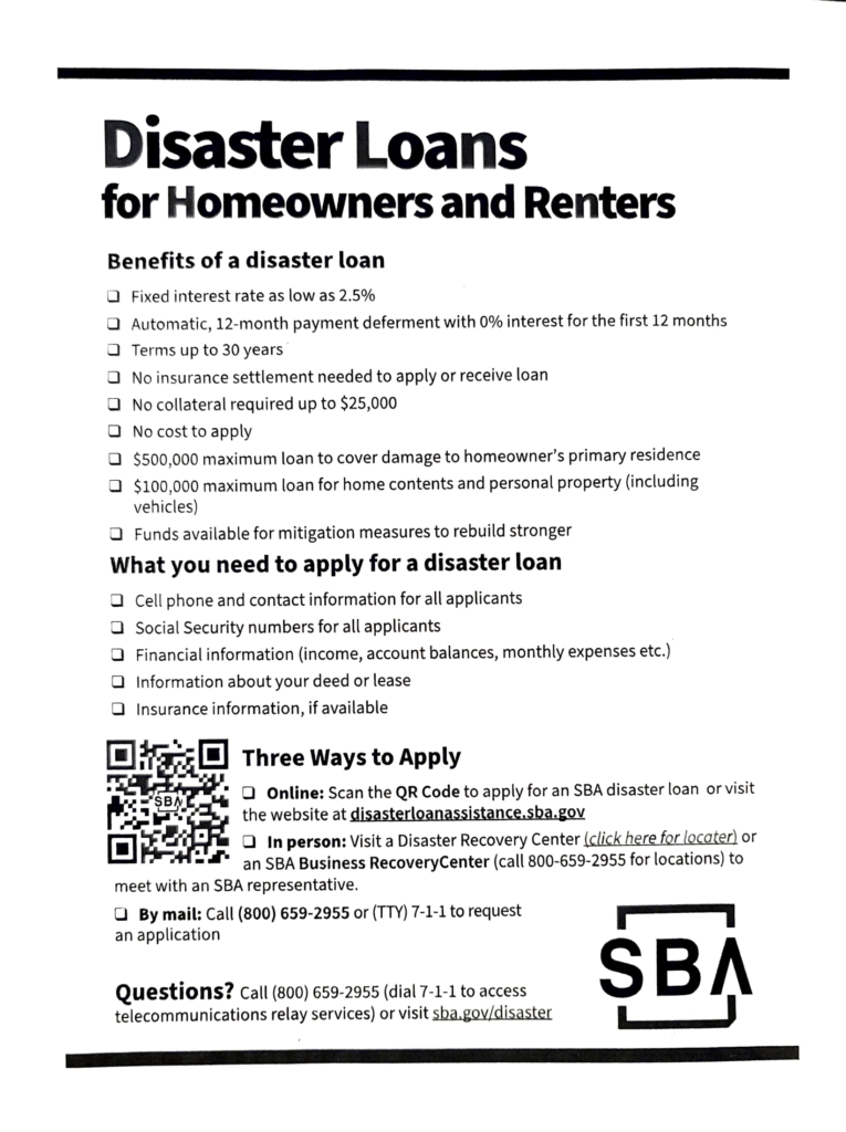 Emergency SBA Available - Moss Point Main Street